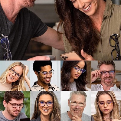 Readerest Magnetic Eyeglass Holders, Steel,crystals And Black, 3 Pack ...