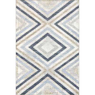 Nuloom Akari Chevron 5x8 Machine Washable Indoor Area Rug For Living ...
