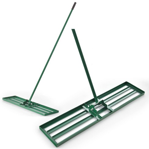 Wellfor 42" Metal Ergonomic Lawn Leveling Hand Rake : Target