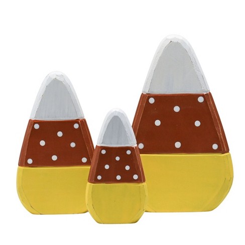 Ornativity Candy Corn Home Décor Blocks - Set Of 3 Pieces : Target
