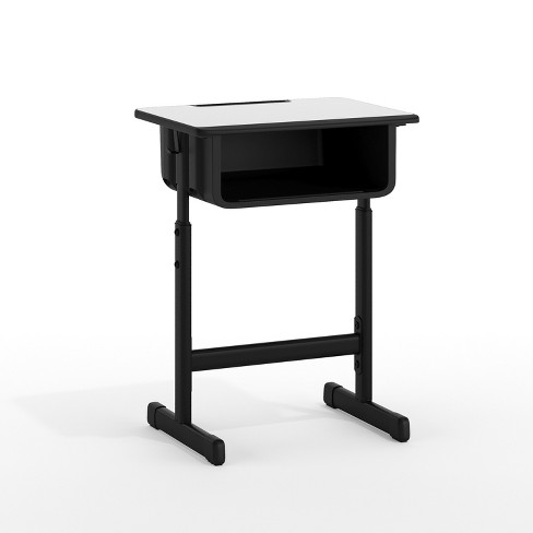 Flash Furniture Billie Student Desk With Grey Top And Adjustable Height ...