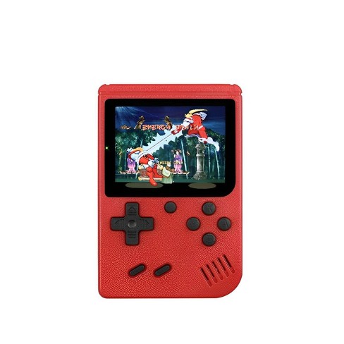 Link Handheld Video Game Console 400 Classic Retro Games Portable Can Connect To TV Two Players Rechargeable Battery Red