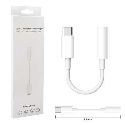 Reiko Type-c to 3.5mm Headphone Jack Adapter - White : Target