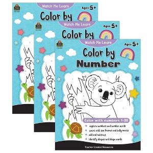 Teacher Created Resources® Watch Me Learn: Color By Number, Pack of 3 ...
