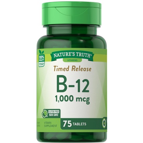 Nature's Truth B12 Vitamin 1000mcg | 75 Timed Release Tablets : Target