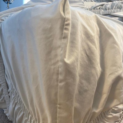 King 400 Thread Count Performance Fitted Sheet Metallic Blue ...