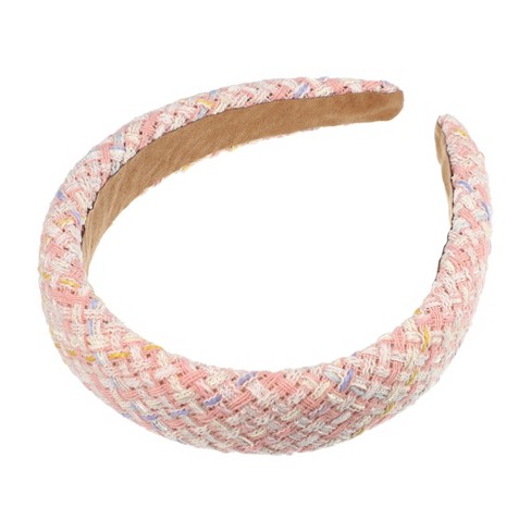 Unique Bargains Women's Retro Style Fabric Headband Light Pink 1 Pc ...