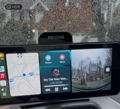 Rexing Wireless Apple Carplay And Android Auto Display With 4k Dash Cam ...