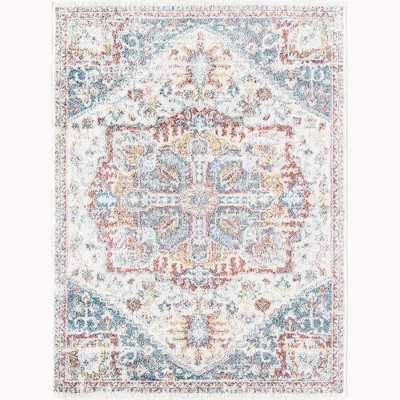 Rugs America Atlas At40a Warm Tone Transitional Vintage White Area Rug ...