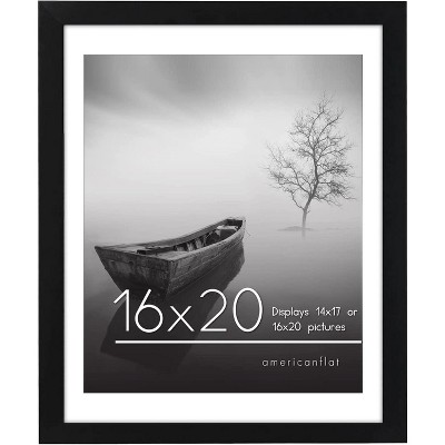 Americanflat 16x20 Poster Frame With Mat For 14x17, Black : Target