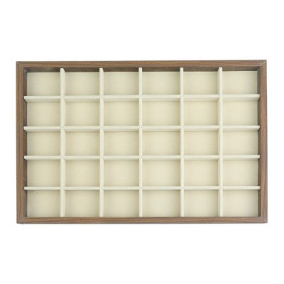 Unique Bargains Stackable Velvet Jewelry Organizer Trays With Removable ...