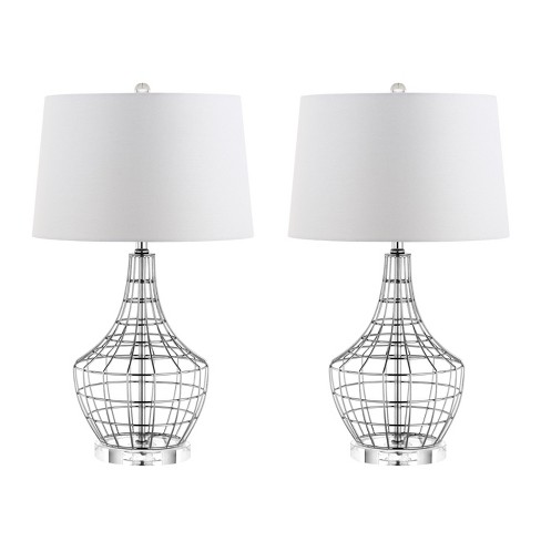 Olga Table Lamp (set Of 2) - Silver - Safavieh. : Target
