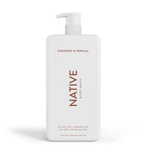 Native Coconut & Vanilla Body Wash - 36 Fl Oz : Target