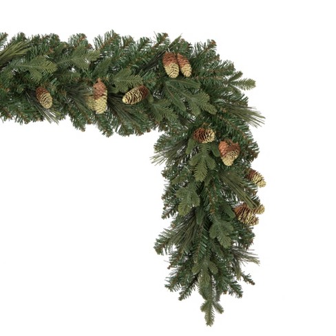 Vickerman 9' X 14" Emerald Mixed Fir Artificial Christmas Garland ...