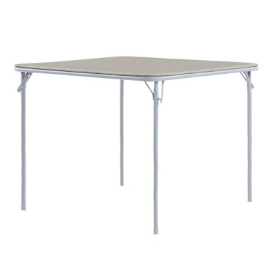 Vecelo Modern Folding Table Small Square Table With Pu Upholstered ...