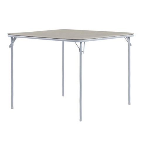 Vecelo Modern Folding Table Small Square Table With Pu Upholstered ...