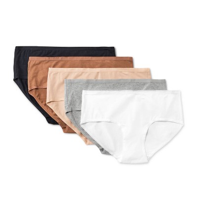 Women's 5pk Cotton Blend Hipster Underwear - Dealworthy™ Assorted ...