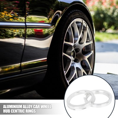 Unique Bargains Aluminium Alloy Car Hub Centric Rings Wheel Bore Spacer ...