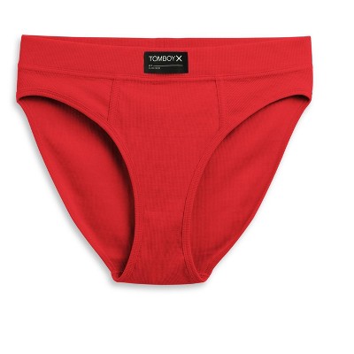 Tomboyx High Waisted Bikini Underwear, Organic Cotton Rib Stretch ...