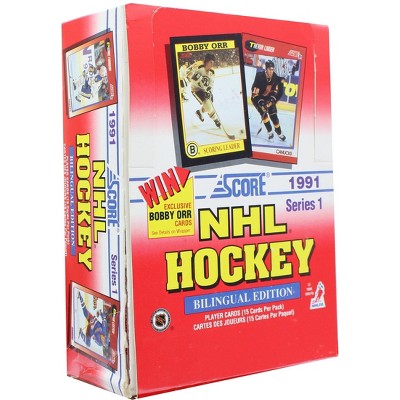 Score NHL 1991-92 Score Hockey Series 1 Bilingual Wax Box : Target