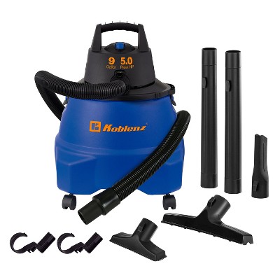 Koblenz® Wet Dry Vacuum with Blowing Function for Multiple Surfaces, 9 ...
