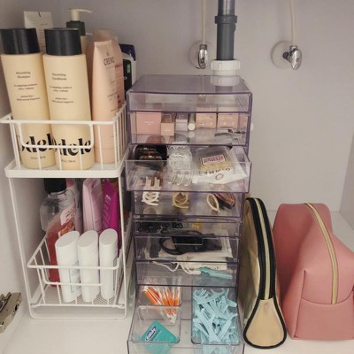 4 Drawer Stackable Countertop Organizer Clear - Brightroom™ : Target