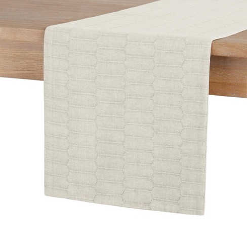 Martha Stewart Honeycomb Modern Farmhouse Reversible Table Runner ...