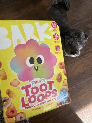 Bark Fruity Toot Loops Mixed Berry Flavor Blend Crunchy Dog Treats ...