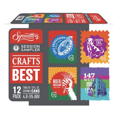 Squatters Craft Beer Session Sampler Variety Pack - 12pk/12 Fl Oz Cans ...