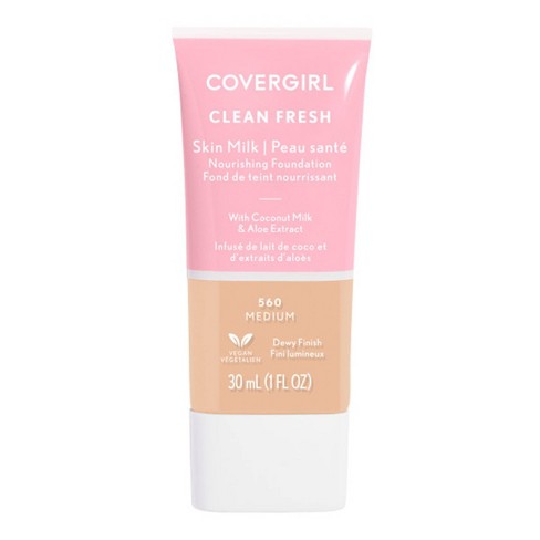 Covergirl Clean Fresh Skin Milk Foundation Dewy Finish - 560 Medium - 1 ...