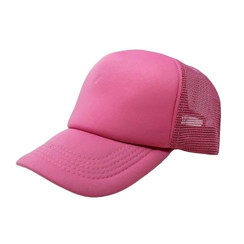 Pack Of 3 Mechaly Trucker Hat Adjustable Cap Pink : Target