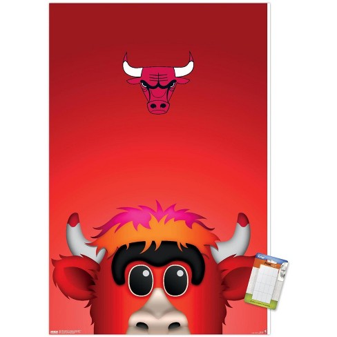 Trends International Nba Chicago Bulls - S. Preston Mascot Benny 20 ...