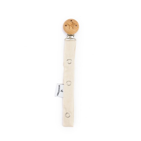 Moss And Fawn Linen Pacifier Cip Ecru : Target