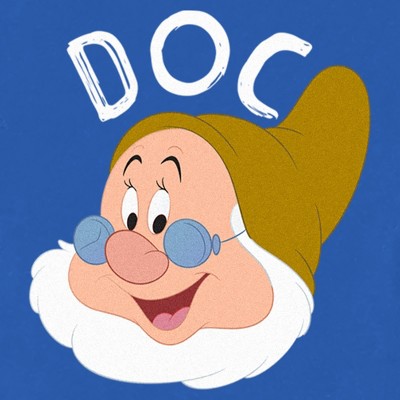 Snow White And The Seven Dwarfs Doc Large Portrait T-shirt : Target