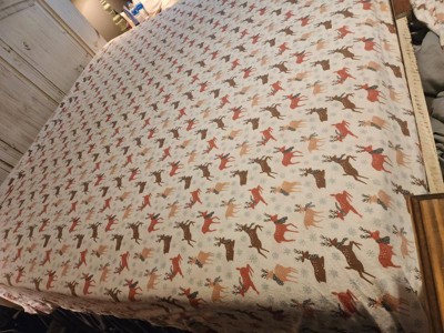 Inverness Angle Flannel Sheet Set (full) Red : Target