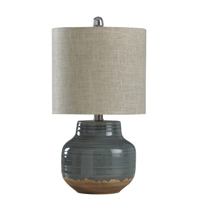 17.5"x11" Assembled Ceramic Table Lamp Gray - Threshold™ : Target