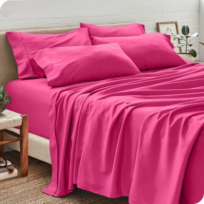 Twin Xl Pink 4pc Microfiber Sheet Set By Bare Home : Target