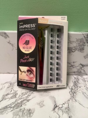 Kiss Impress Press-on Falsies No-glue False Eyelash Clusters Kit ...