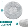 Petami Calming Dog Bed For Puppy Cat Kitten, Round Washable Pet Bed ...