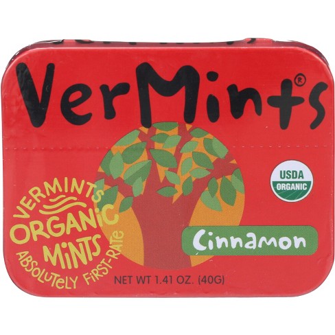 Vermints Organic Mints Cinnamon - Case Of 6 - 1.41 Oz : Target