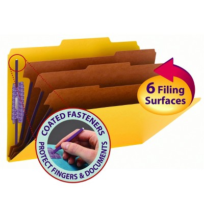 Smead Pressboard Classification File Folder With Safeshield Fasteners ...