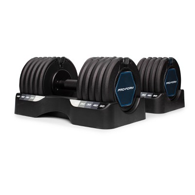 Nordictrack Select-a-weight Dumbell 2pc 55lbs : Target