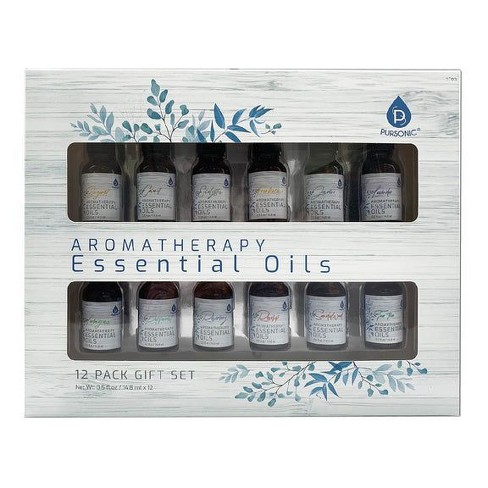 Pursonic 12 Pack Of Aromatherapy Essential Oils : Target