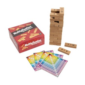 Fun Express 3" Multiplication Wood Building Blocks with Charts Set - 58 ...