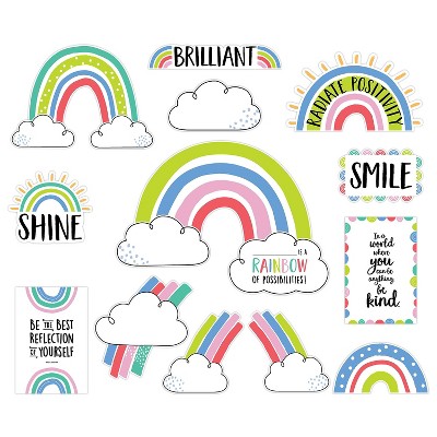 Creative Teaching Press Rainbow Doodles Doodly Rainbows Bulletin Board ...