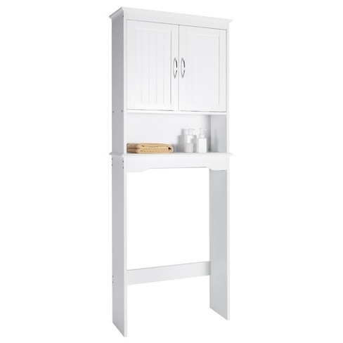Costway Over The Toilet Storage Cabinet Bathroom Organizer W ...