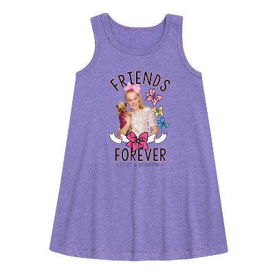 Jojo Siwa Friends Forever Graphic Sleeveless Aline Dress - Purple - 2t ...