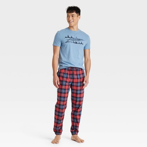 Men's Regular Fit Pajama Set - Goodfellow & Co™ Blue Xxl : Target