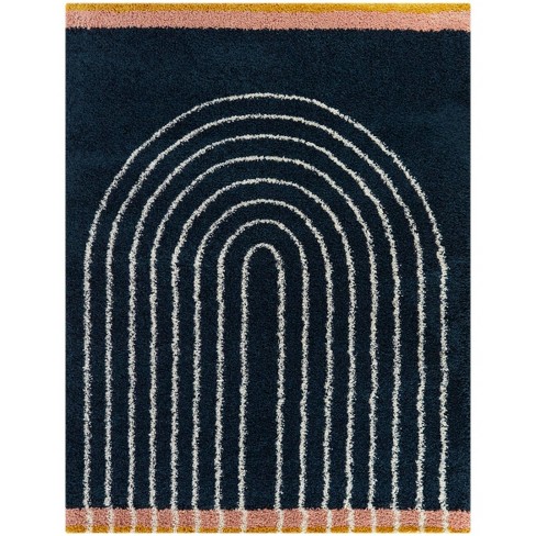 Balta Rugs 5'3"x7' Kids' Oaklynn Contemporary Shag Blue: Indoor Fade ...
