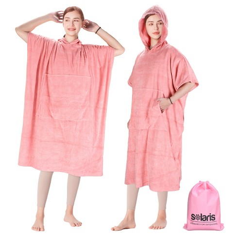 Solaris Hooded Beach Towel, Lightweight Changing Robe With Packable ...